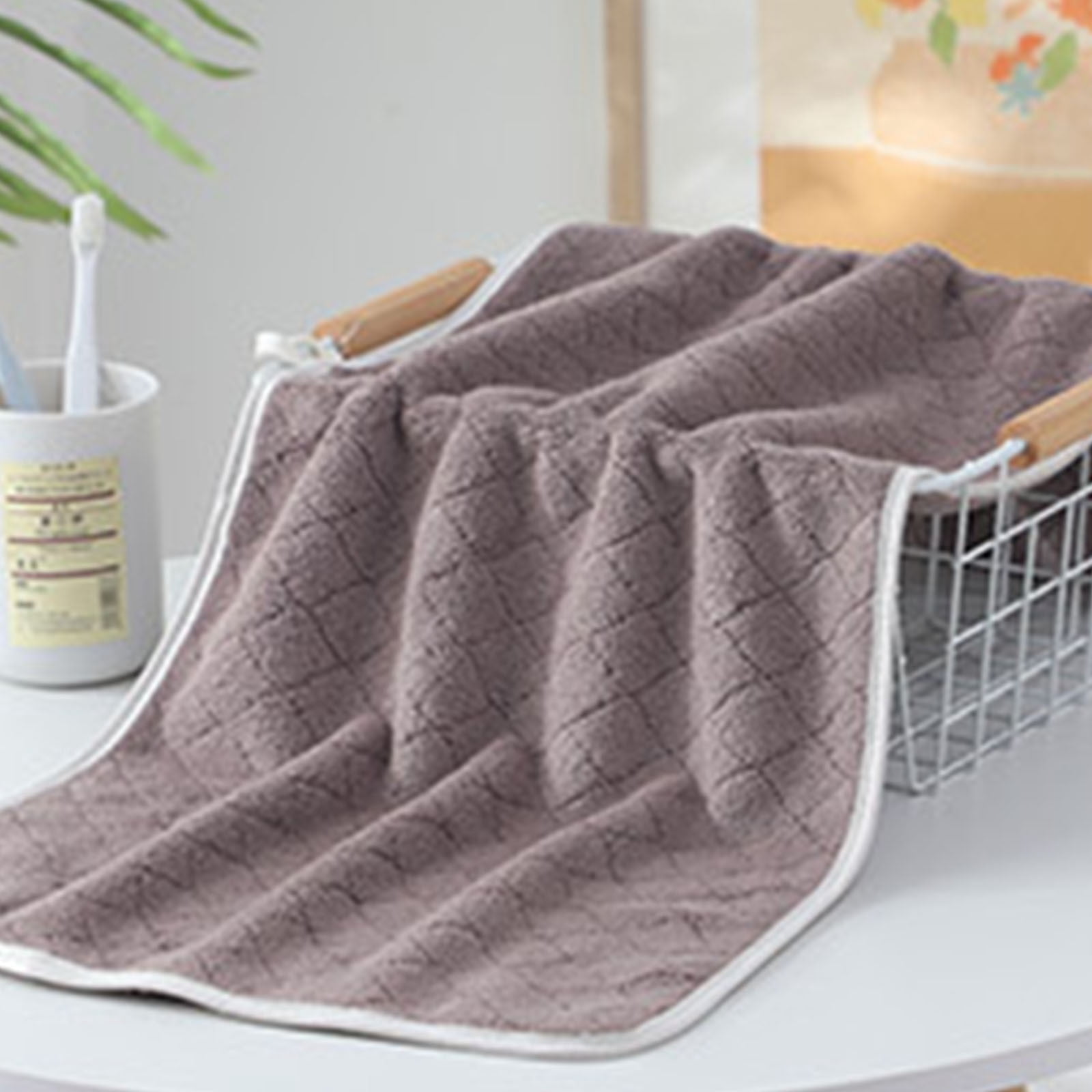Antqov Bath Towels, Soft Absorbent Hand Towels Colorful Quickly Dry ...