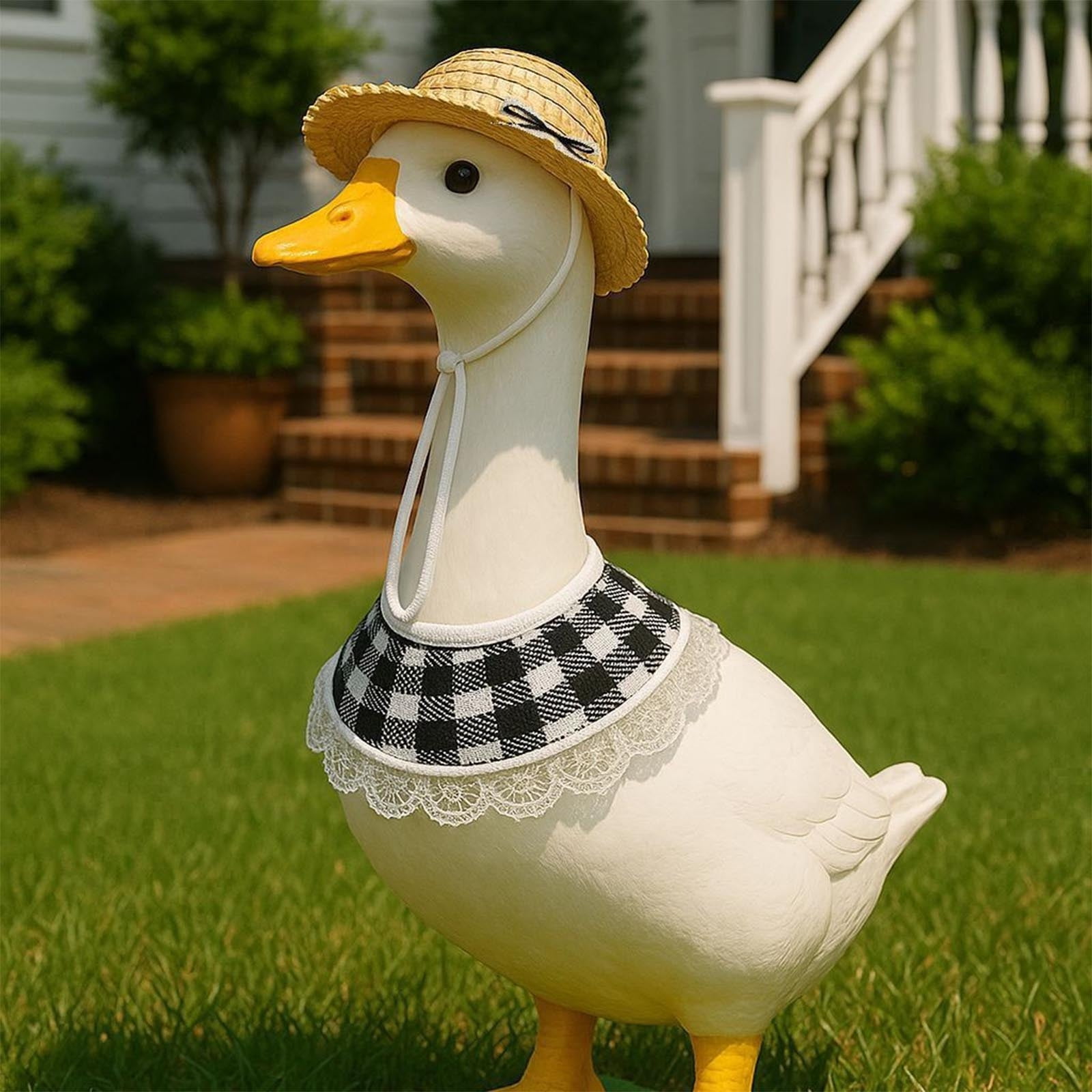 Antqov Goose Outfit Summer Luau Porch Goose Costume Clothes for Yard ...