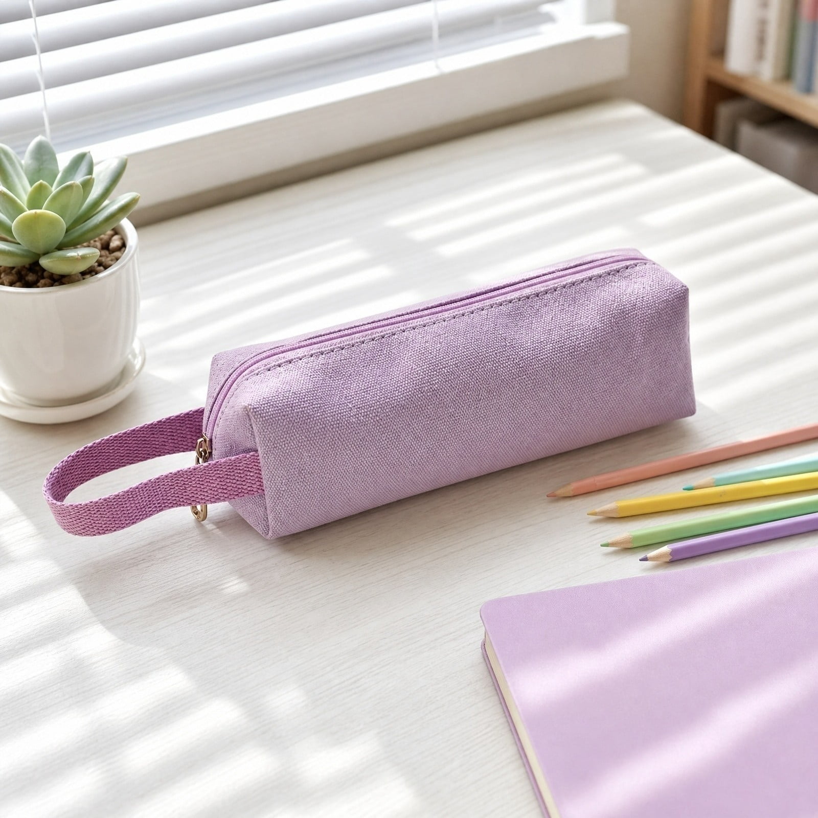 Antqov Pen Case, Soft Cute Pencil Bag Small Pencil Pouch Organizer with ...