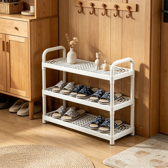 Antqov Shoe Rack, Heavy Duty Shoe Organizer Sturdy Shoe Shelves for ...