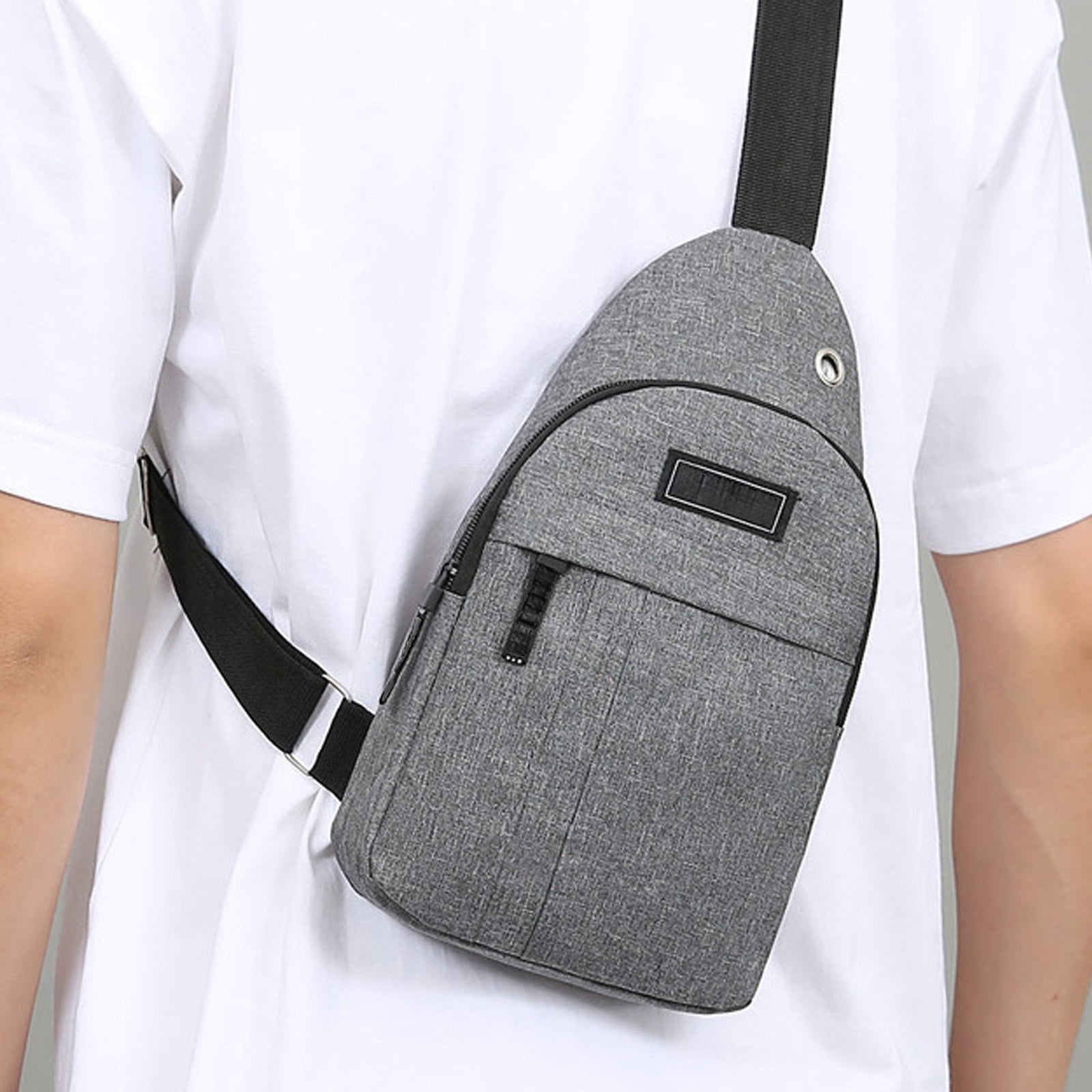 Antqov Sling Bag for Men, Lightweight Sling Backpack Small Chest ...