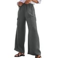 Antqov Womens Cargo Pants Woman Wide Leg Pants Womens Wide Leg Beach