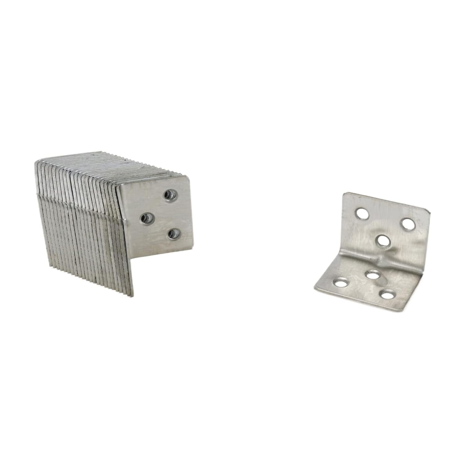 Antrader 24 Pack Stainless Steel Shelf Support Corner Brace90Degree L ...