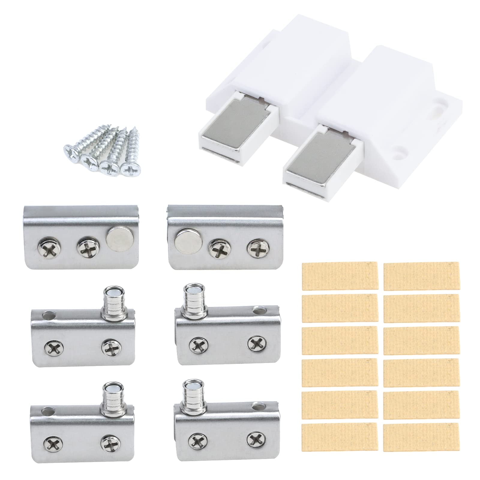 Antrader Stainless Steel Glass Door Pivot Hinge Double Head Magnetic ...