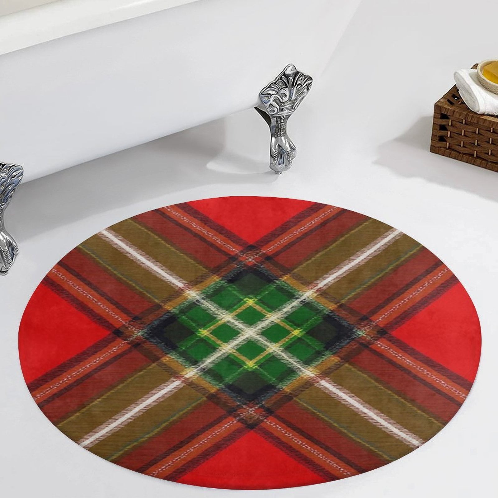 Antrim Irish Tartan-2 Round Area Carpets Living Room Room Chair Area ...