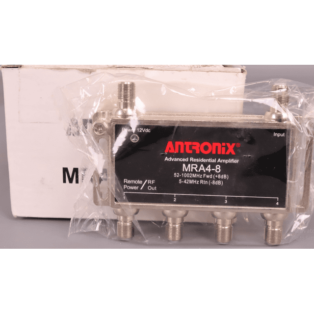 Antronix AMP MRA4-8/AC Amplifier Broadband Cable TV Signal Booster with Power Supply - Walmart.com