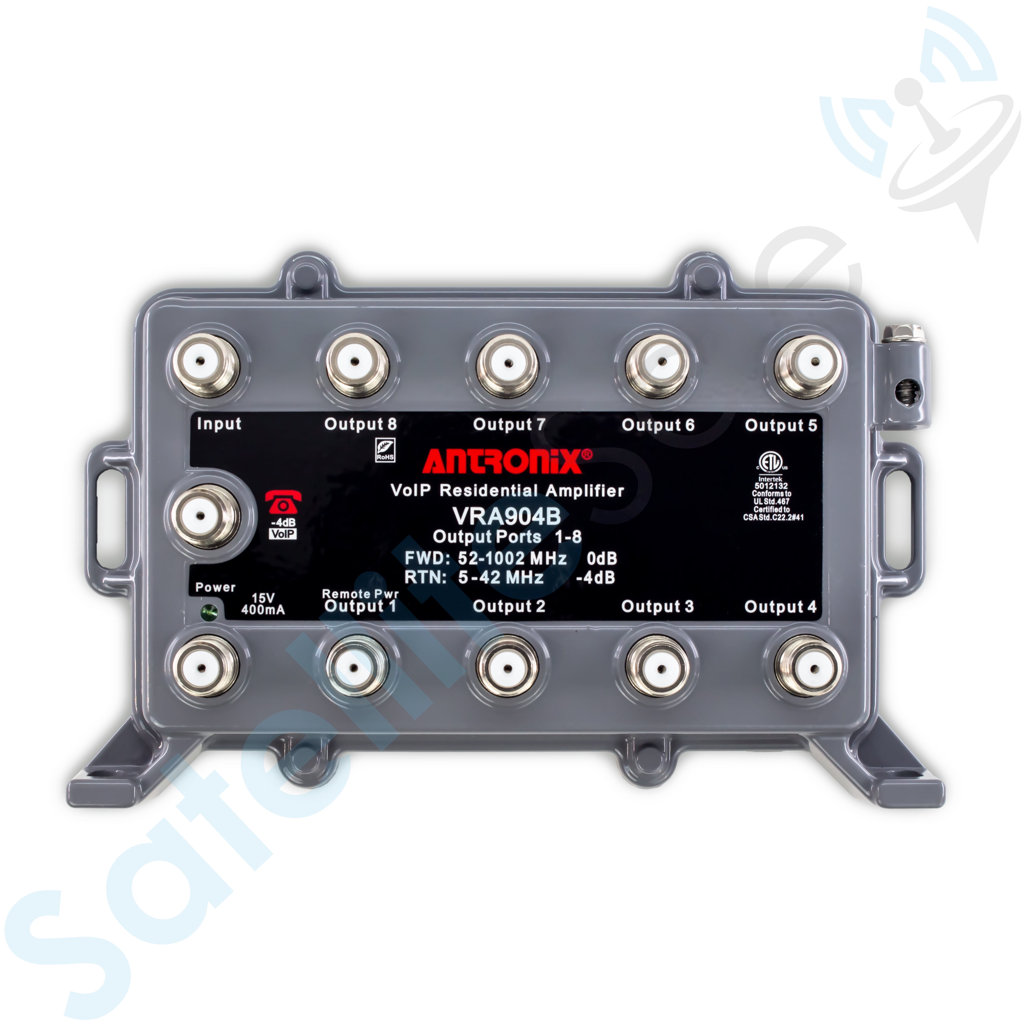 SatelliteSale Antronix VRA904B/ACP VoIP Integrated Amplifier 8+1P Kit ...