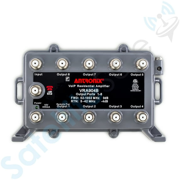 SatelliteSale Antronix VRA904B/ACP VoIP Integrated Amplifier 8+1P Kit ...