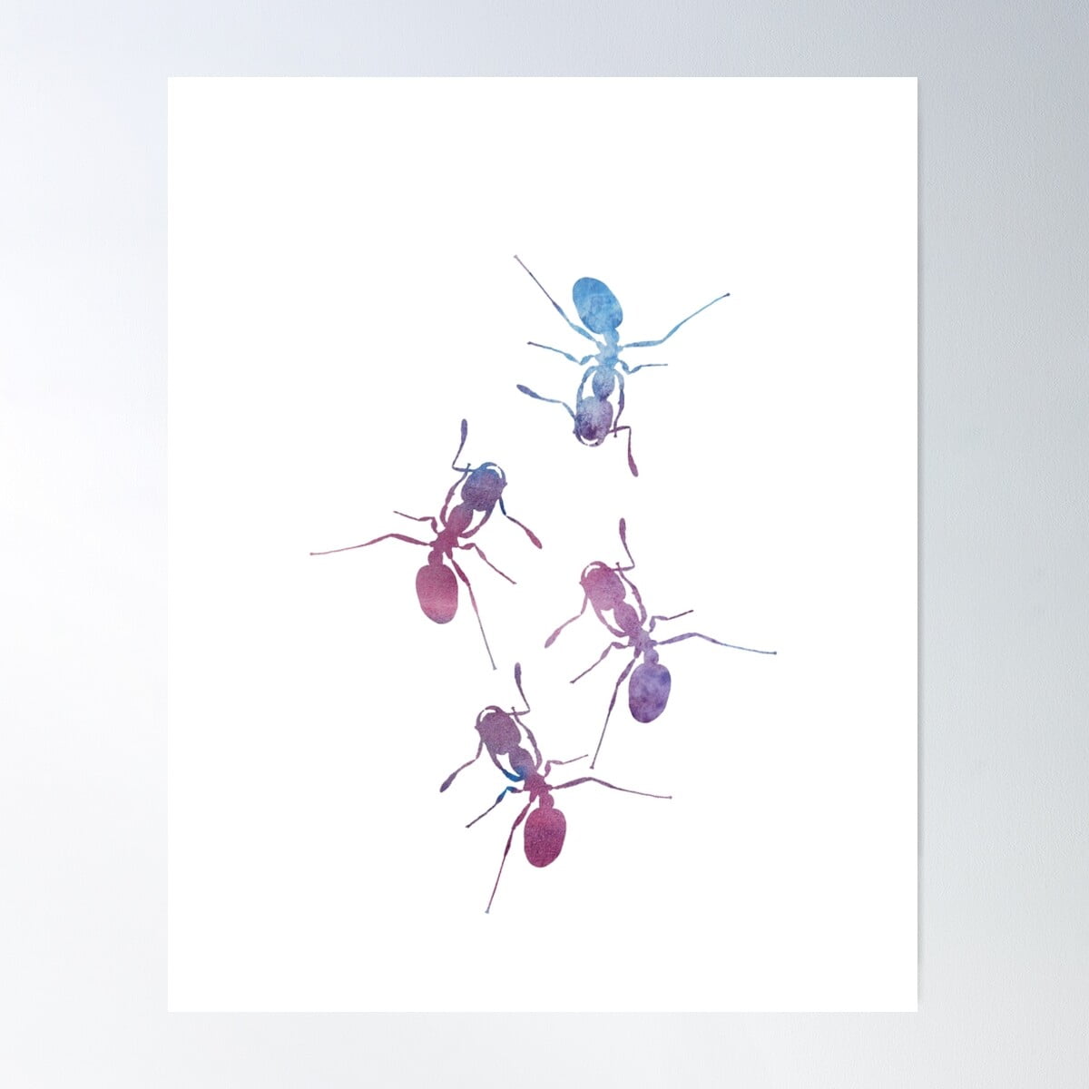 Ants Poster Wall Art, Modern Wall Decor For Living Room Bedroom, 12x18 ...
