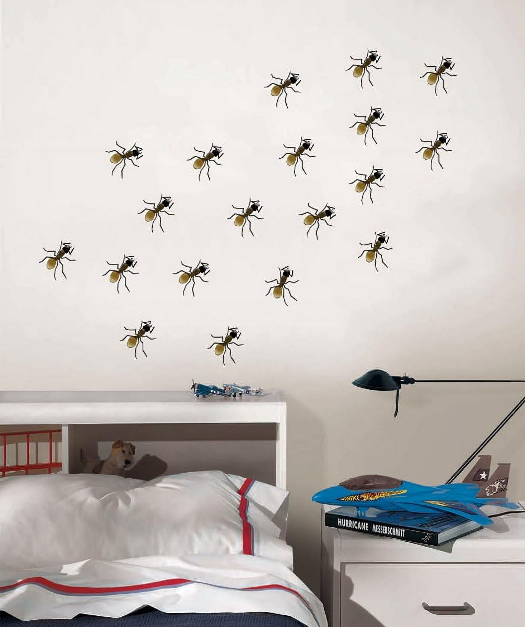 Ants on The Wall - Fun Bugs Design for - Peel and Stick Wall Decal - 17 ...