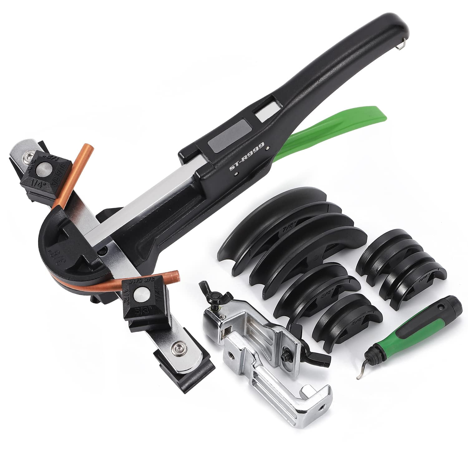 Antstone Tubing Bender Kit with Reverse Bend 1/4"-7/8" HVAC Ratchet ...