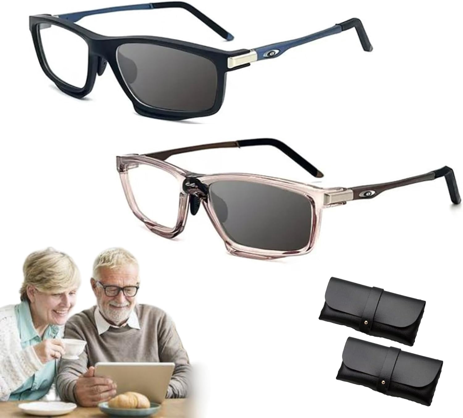 Anttaram Reading Glasses, Sports Color-Changing Multi-focal Reading ...