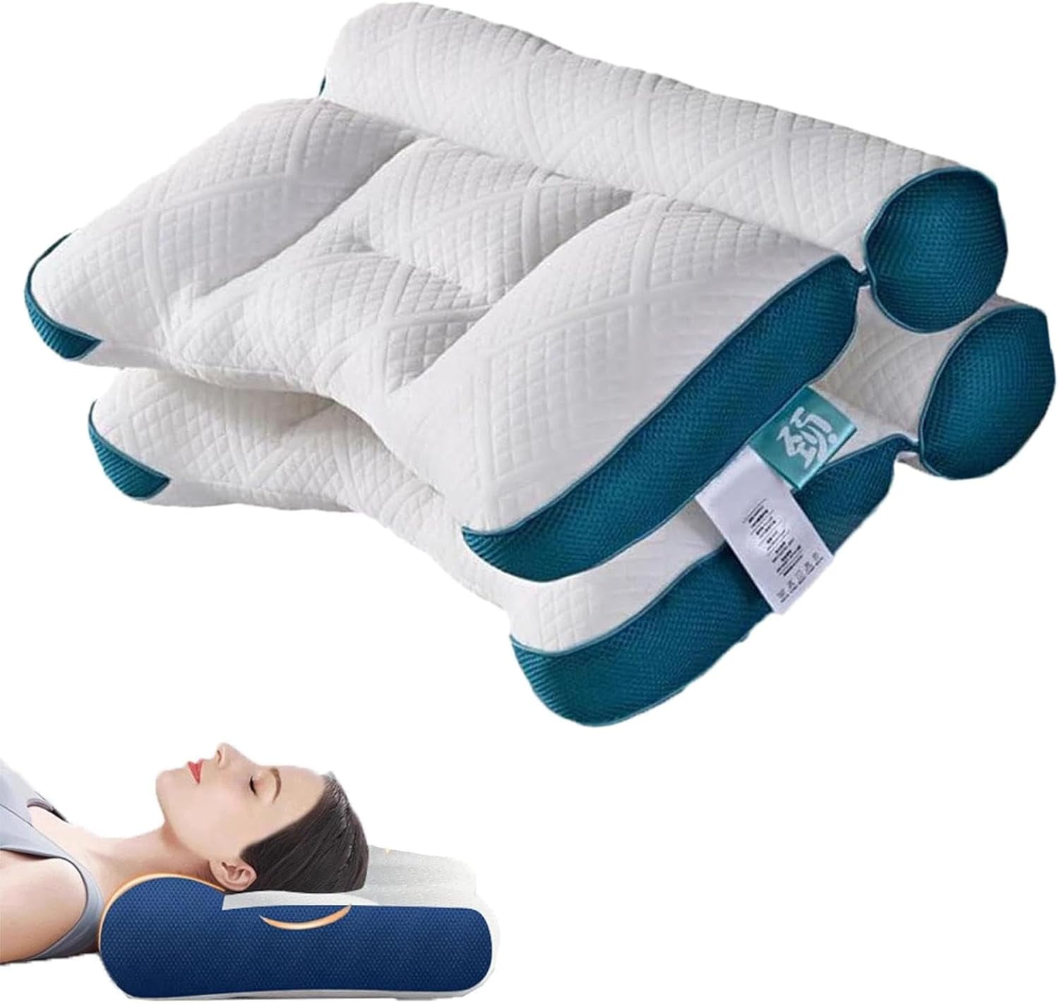 Anttaram Sleep Enhancing Cervical Support Comfort Goose Down Pillow ...