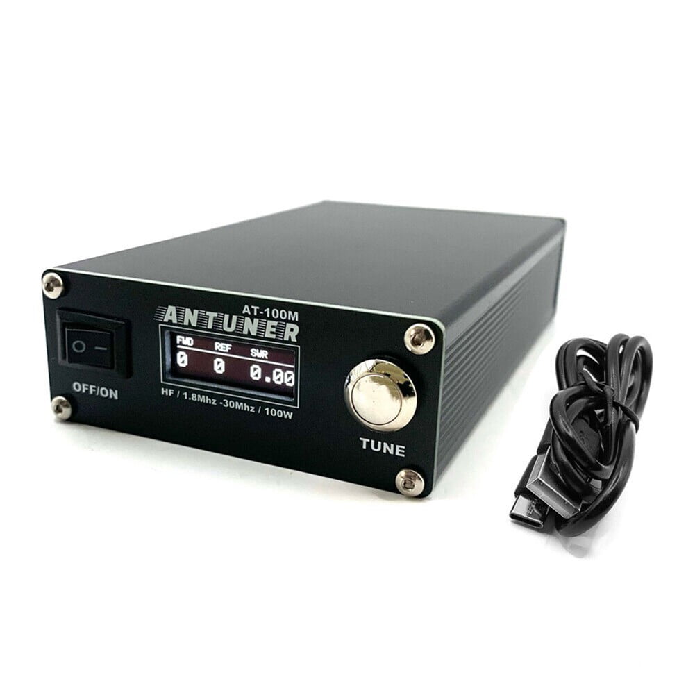 ANTUNER AT100M 100W Antenna Tuner Built-in Standing Wavemeter For HF ...