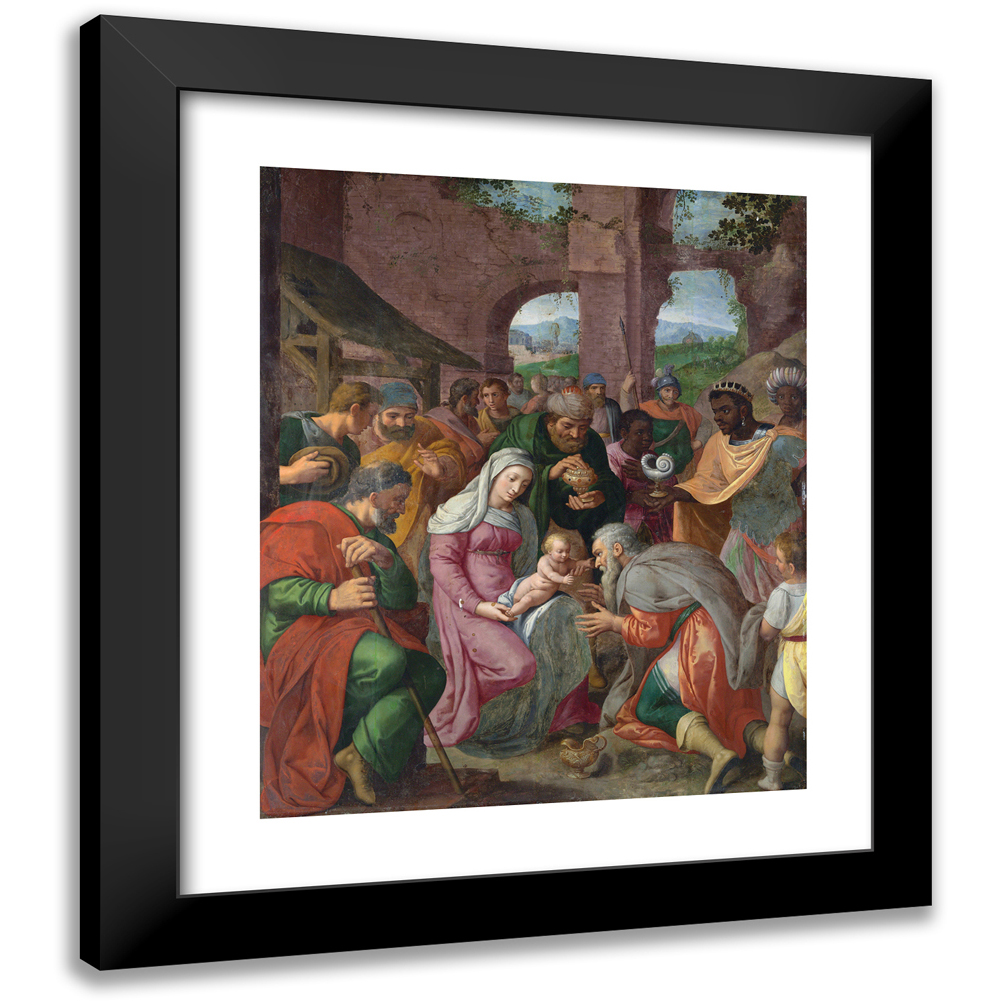 Antwerp School 15x18 Black Modern Framed Museum Art Print Titled - The Adoration of the Magi ...