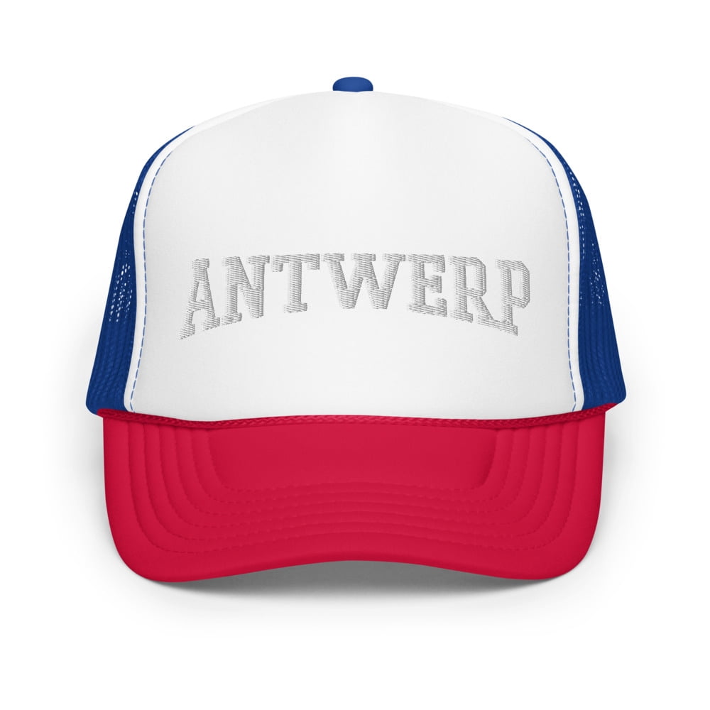 Antwerp Trucker Hat (White / Royal / Red) - Walmart.com