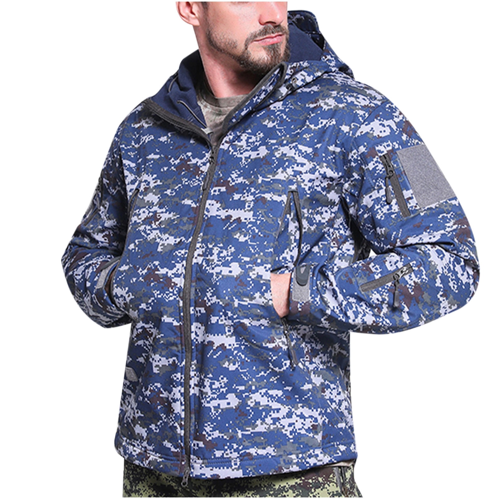 AnuYalue 2025 Coat Clearance Men's Camo Hunting Jacket Lightweight ...