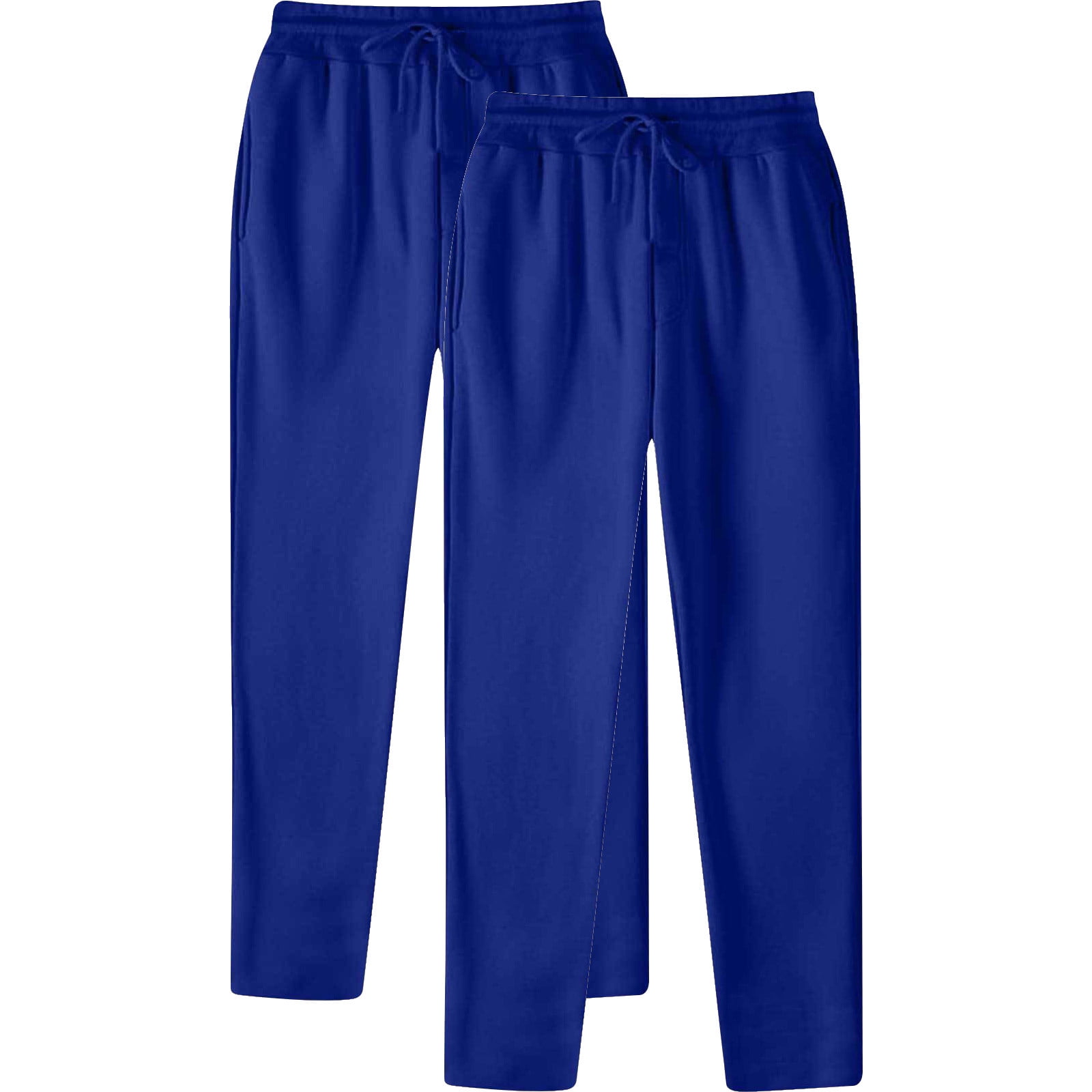 AnuYalue 2PC Sweatpants for Mens Elastic Waist Drawstring Athletic ...