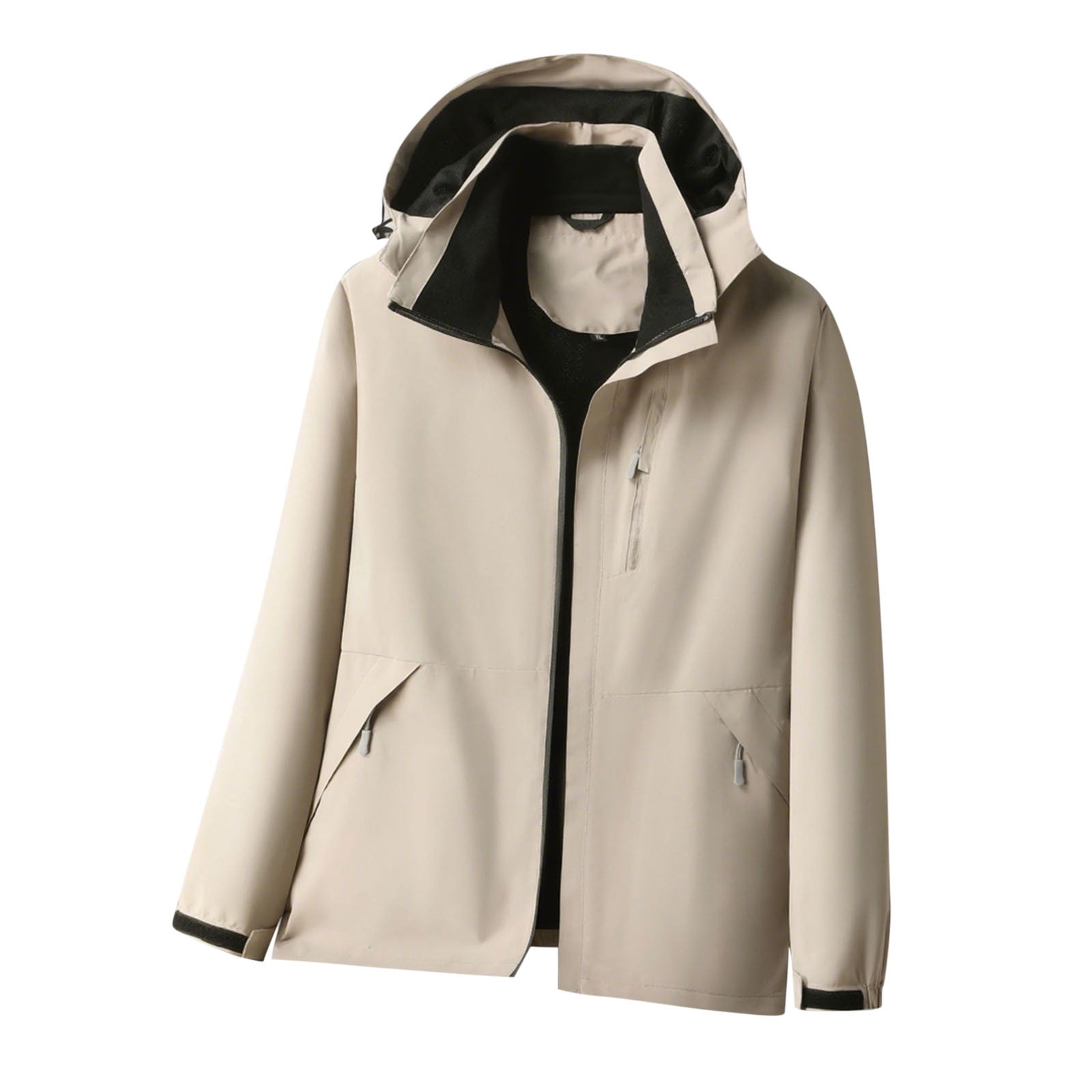 AnuYalue Big and Tall Waterproof Jacket Mens Fashion Full Zip Softshell ...