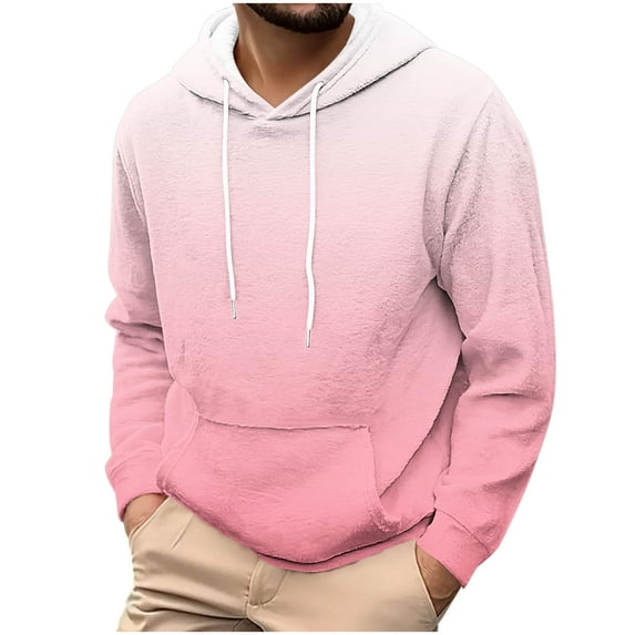 AnuYalue Big and Tall Gradient Color Sweatshirts for Men Casual ...