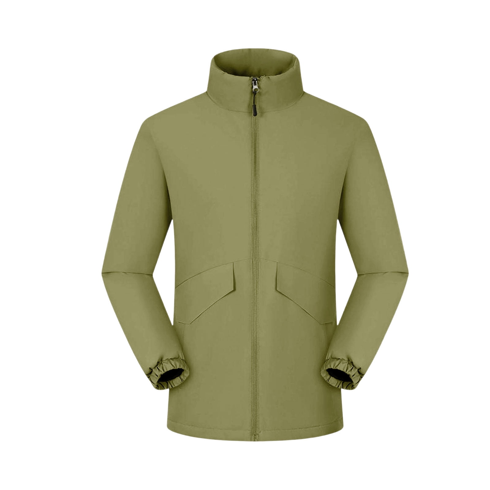 AnuYalue Big and Tall Jacket for Men Casual Full Zip Up Stand Collar ...
