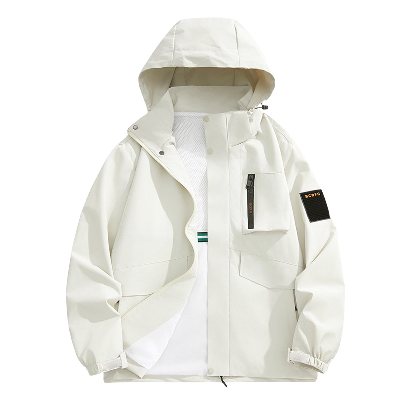AnuYalue Big and Tall Jacket for Mens Windproof Water-Resistant Rain ...