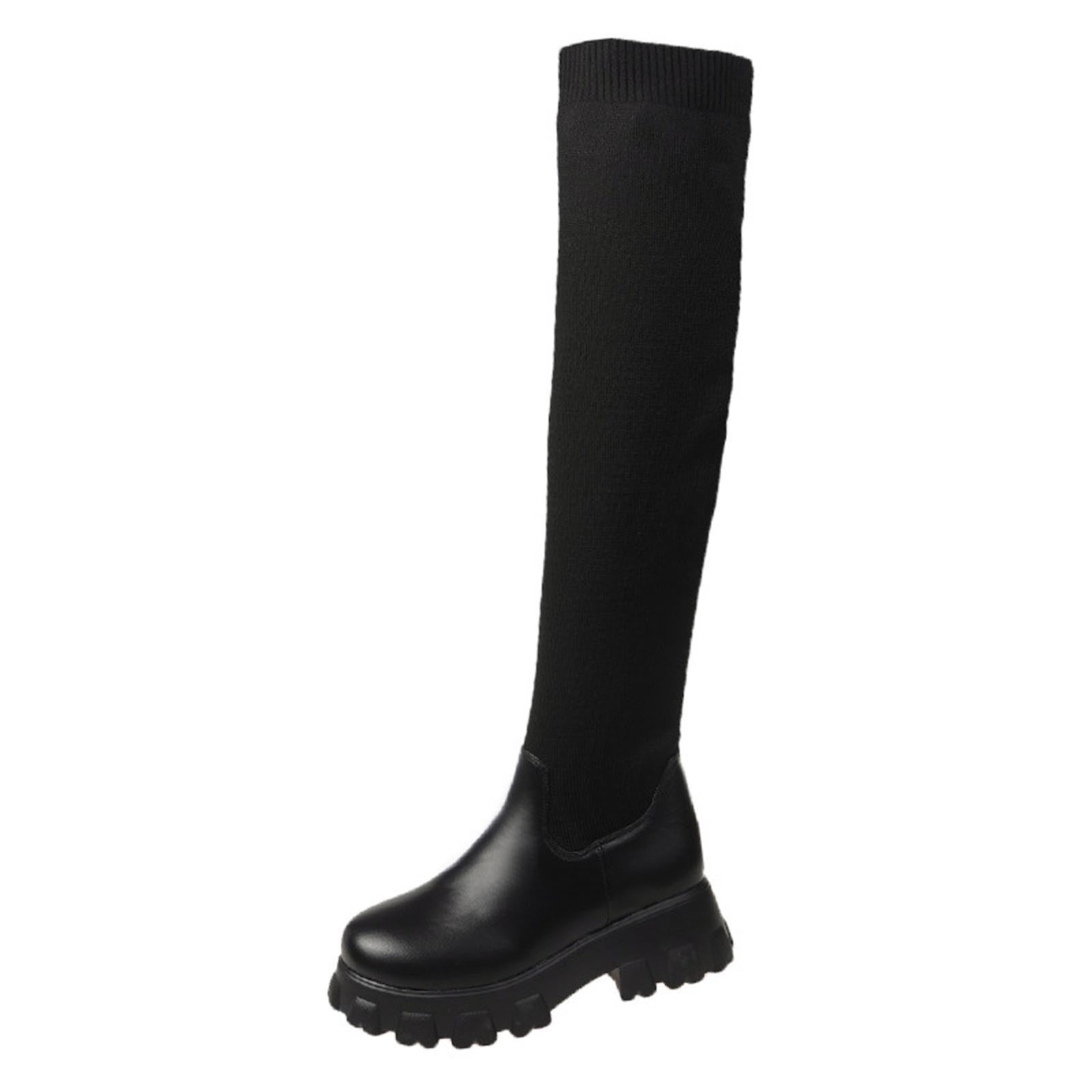 AnuYalue Boots on Clearance 2025 Knee High Boots for Women Gogo Boots ...