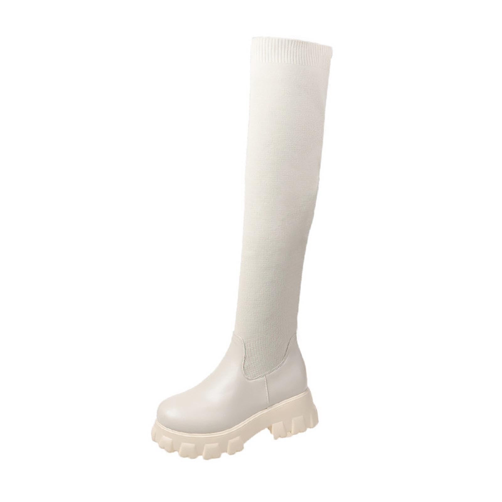 AnuYalue Boots on Clearance 2025 Knee High Boots for Women Boots 70s ...