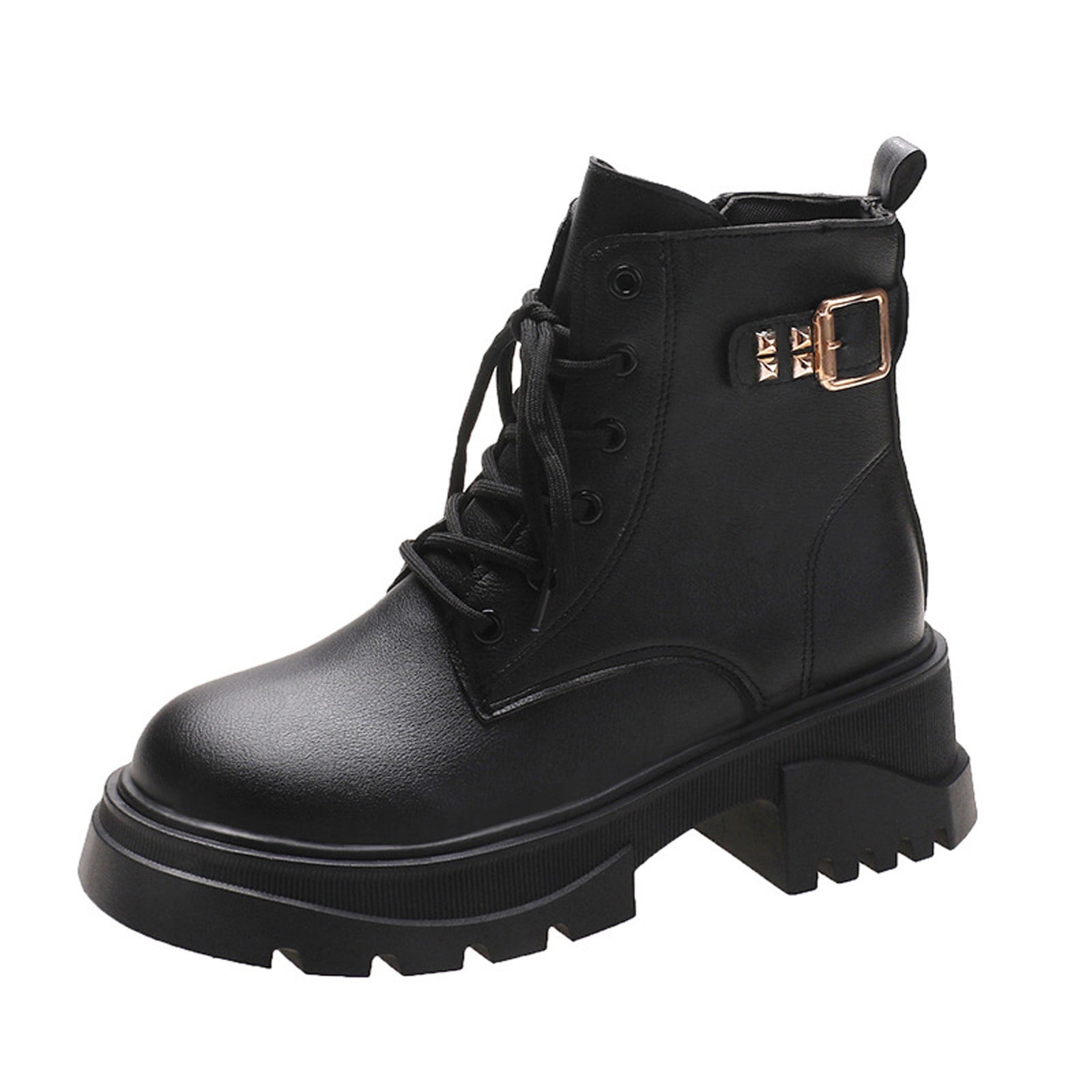 AnuYalue Boots on Clearance 2025 Flatform Boots for Women, Heeled ...