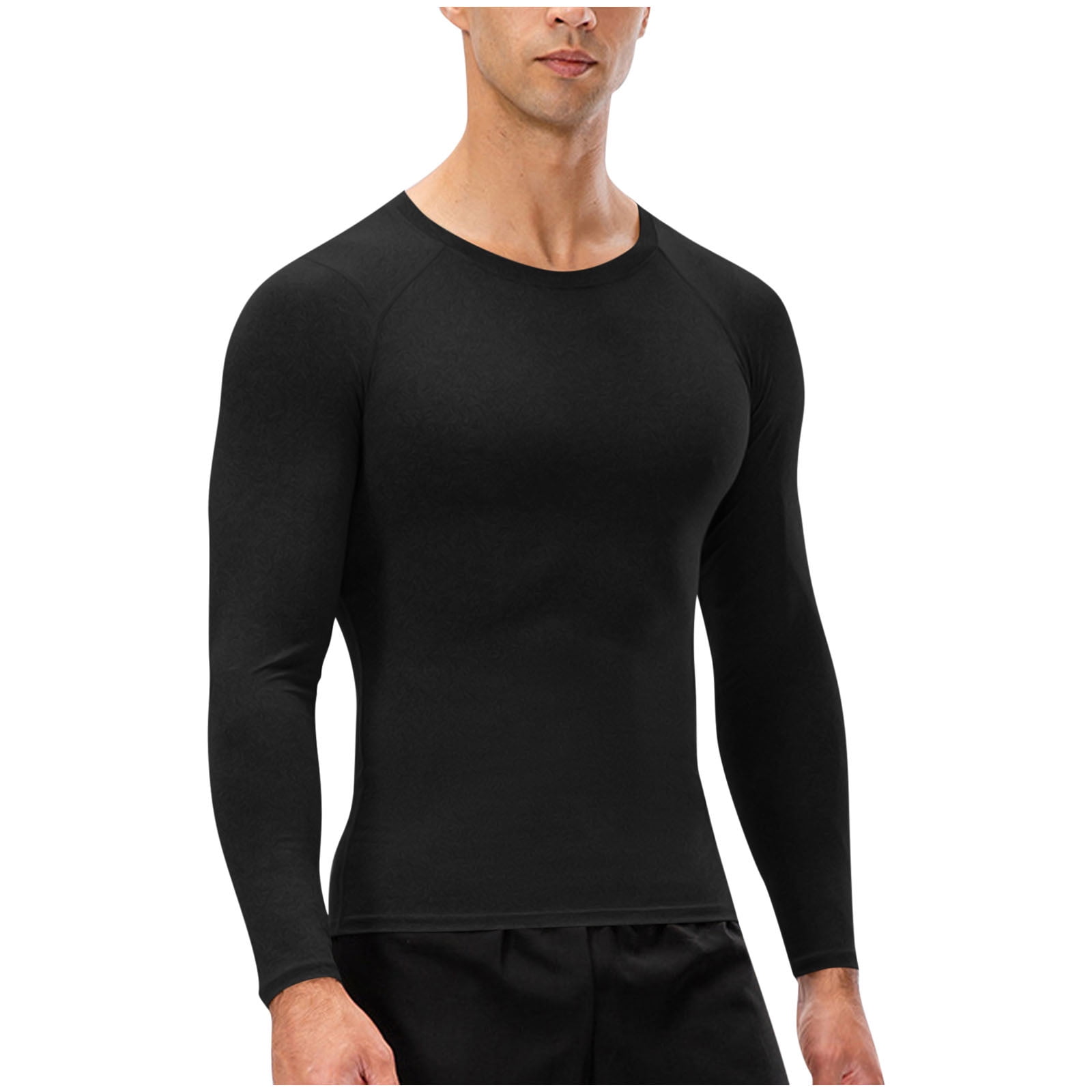AnuYalue Compression Shirts for Men Lightweight Athletic T Shirt Long ...