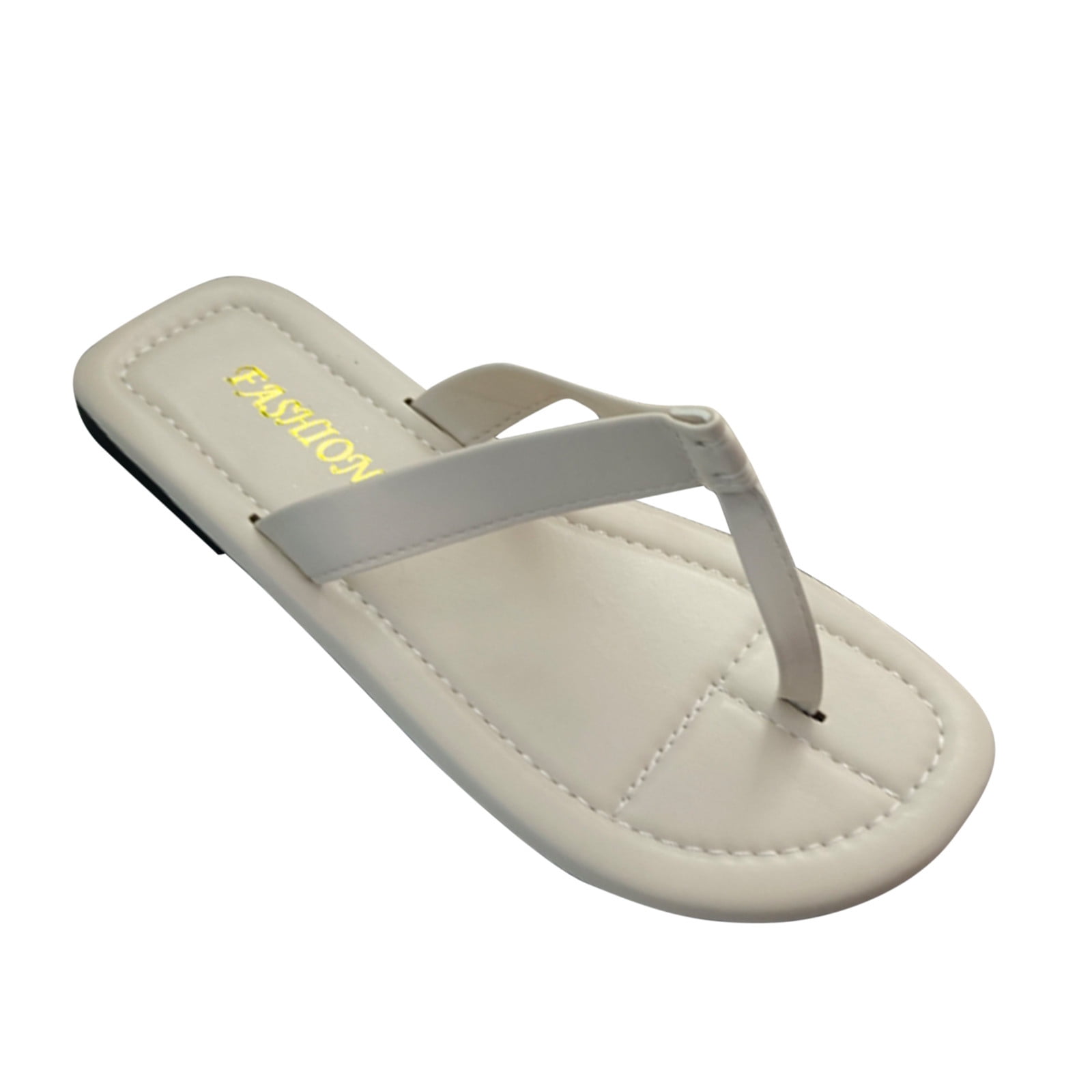 AnuYalue Cute Slide Sandals,Women Slip On Flat Sandals Flip Flop Thong ...