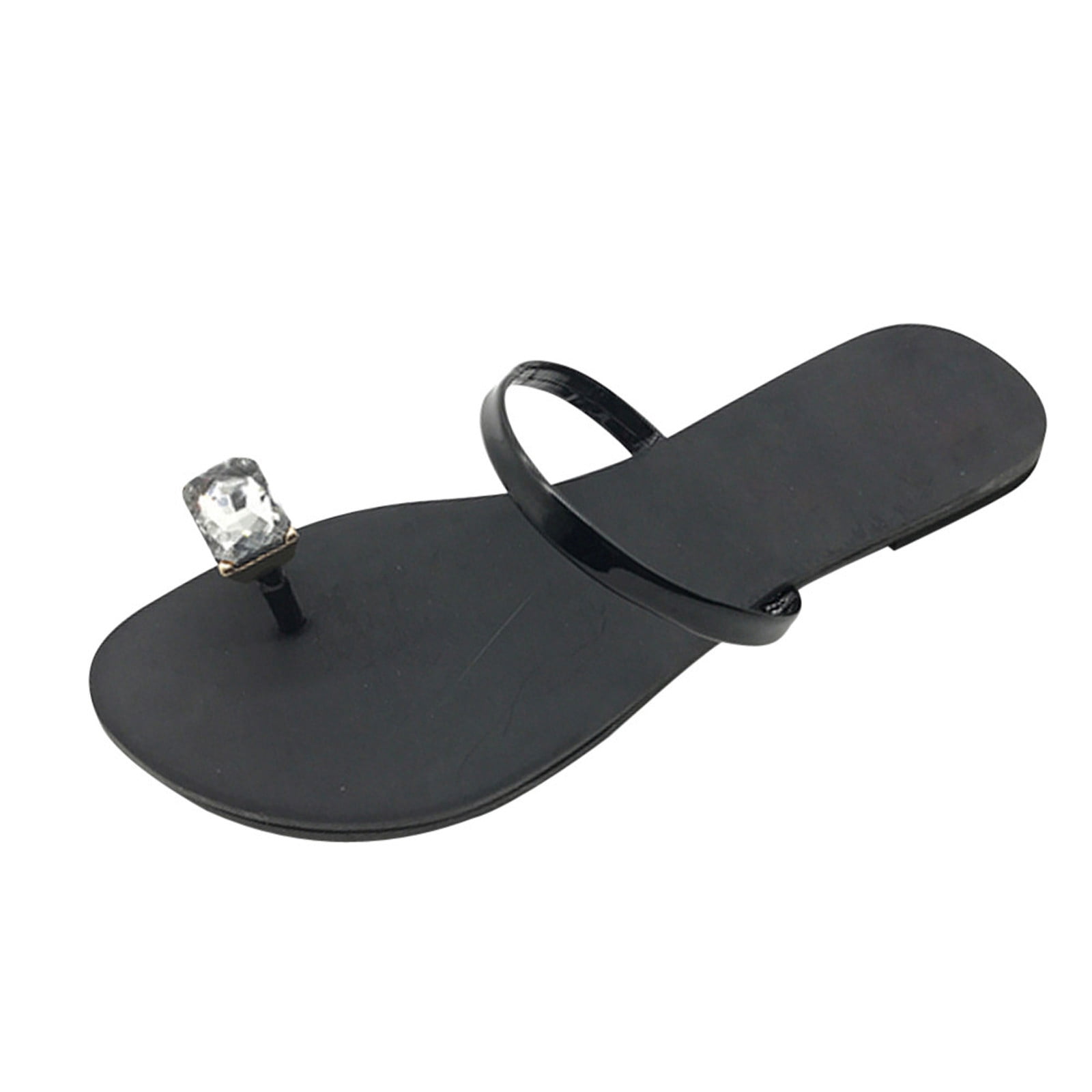 AnuYalue Low Heel Toe Ring Sandals for Women Thong,Women's Bohemia ...