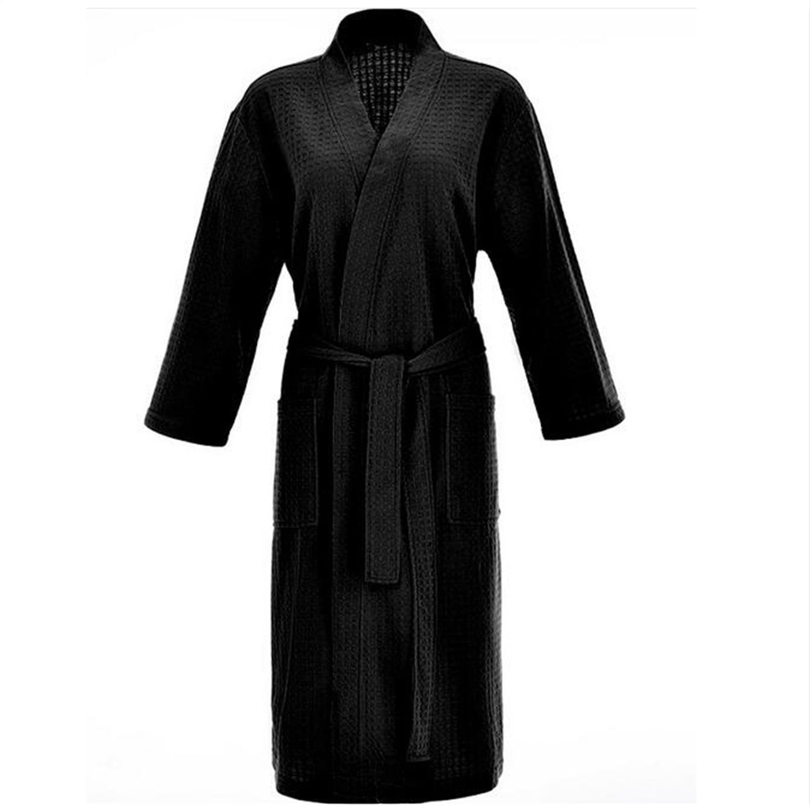 AnuYalue Men鈥檚 Robe Terry Cotton Bathrobe V Collar Soft Shower Bath ...