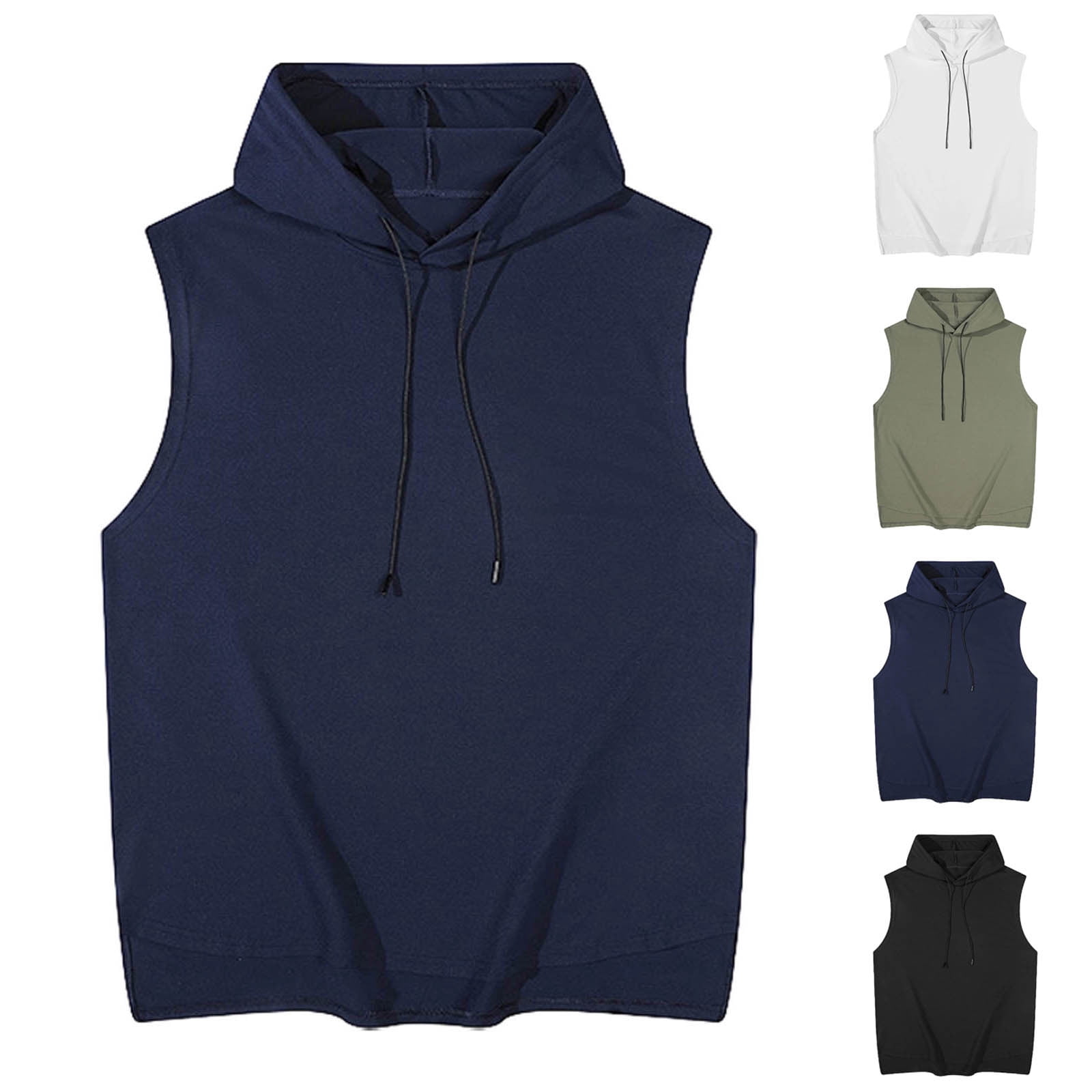 AnuYalue Men's Athletic Tank Tops Sleeveless Bodybuilding Muscle Cut ...