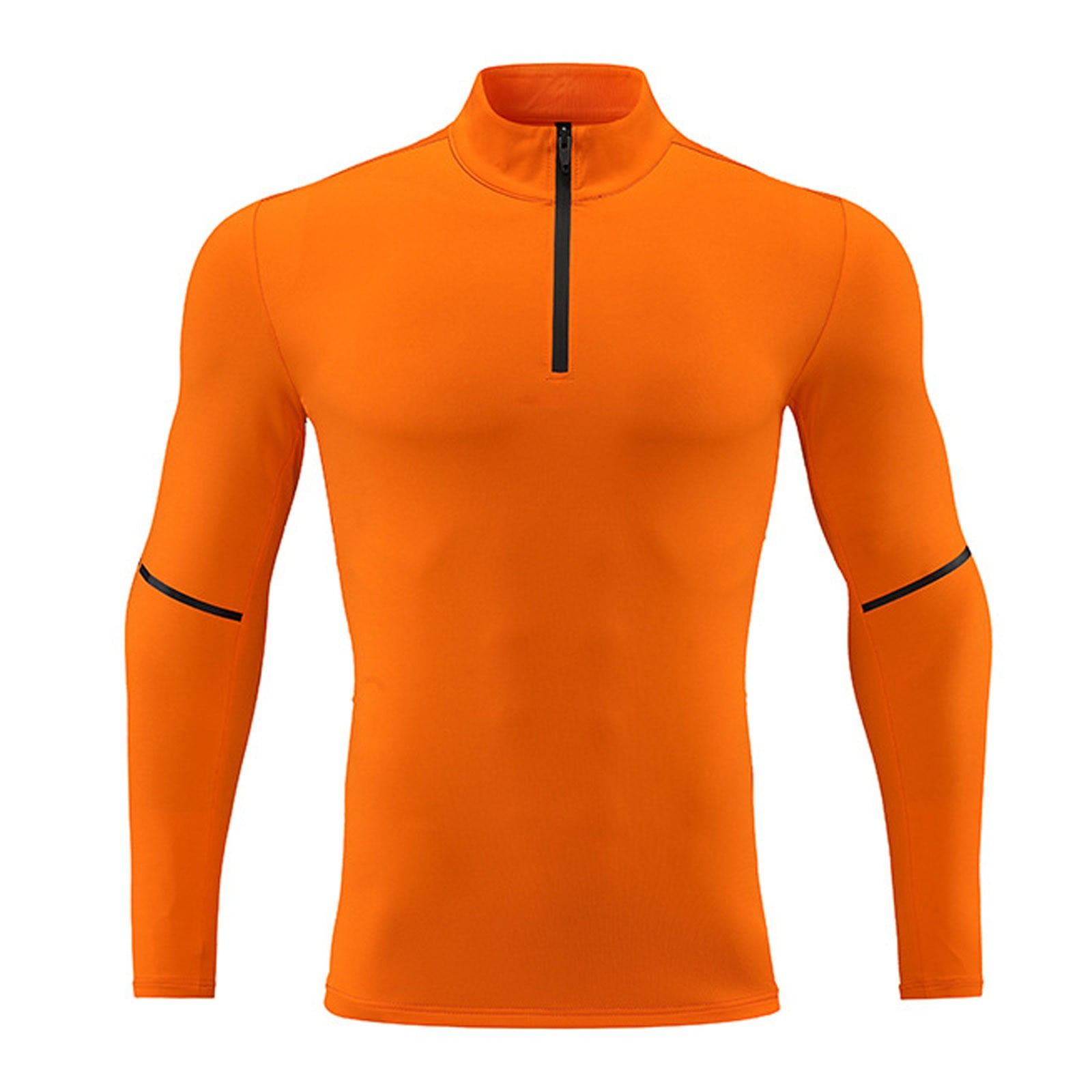 AnuYalue Men's Big and Tall Compression Shirt Casual Quarter Zip ...