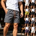 AnuYalue Mens Athletic Shorts with Pockets Workout Running Elastic ...