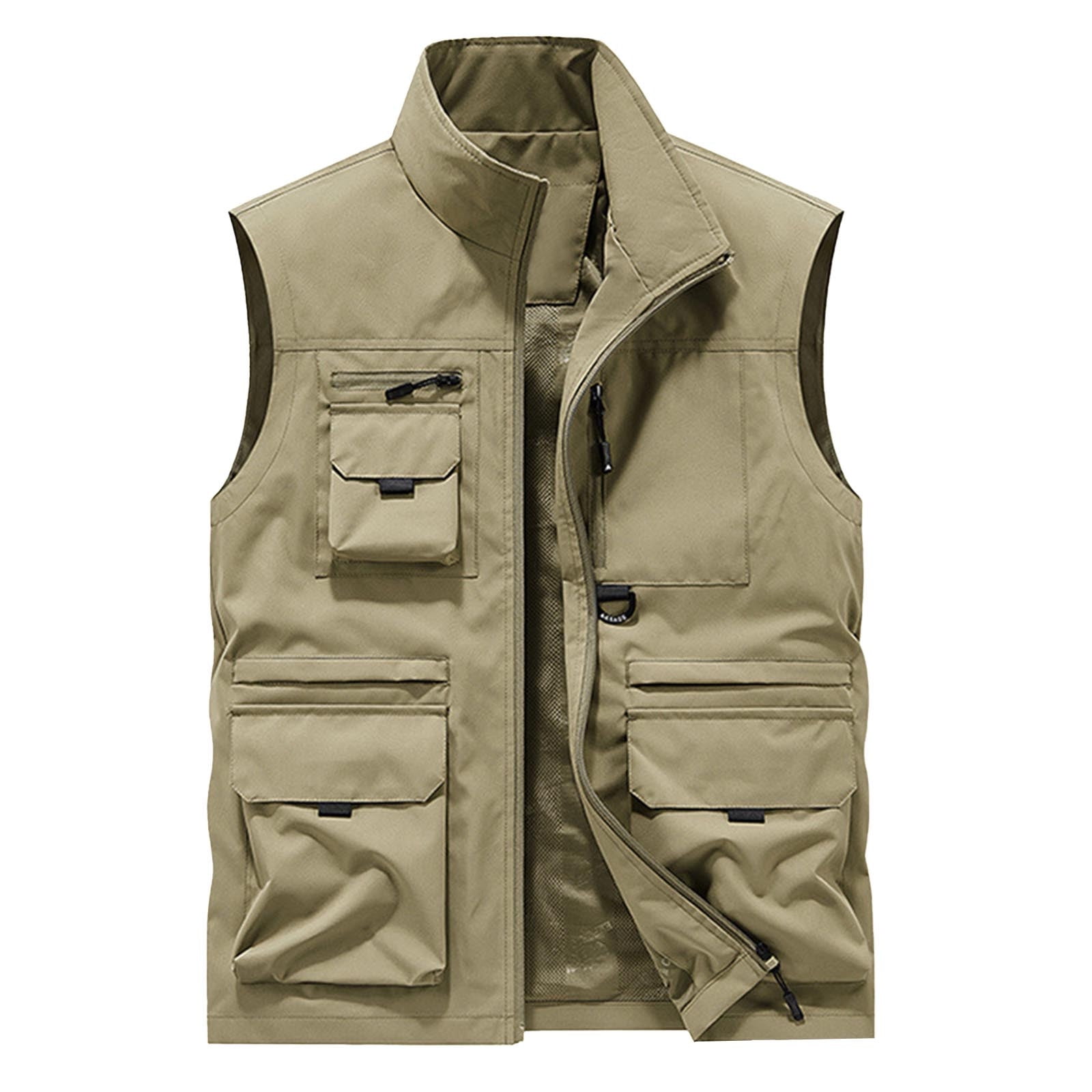 AnuYalue Mens Big and Tall Cargo Vest Lightweight Quick Dry ...