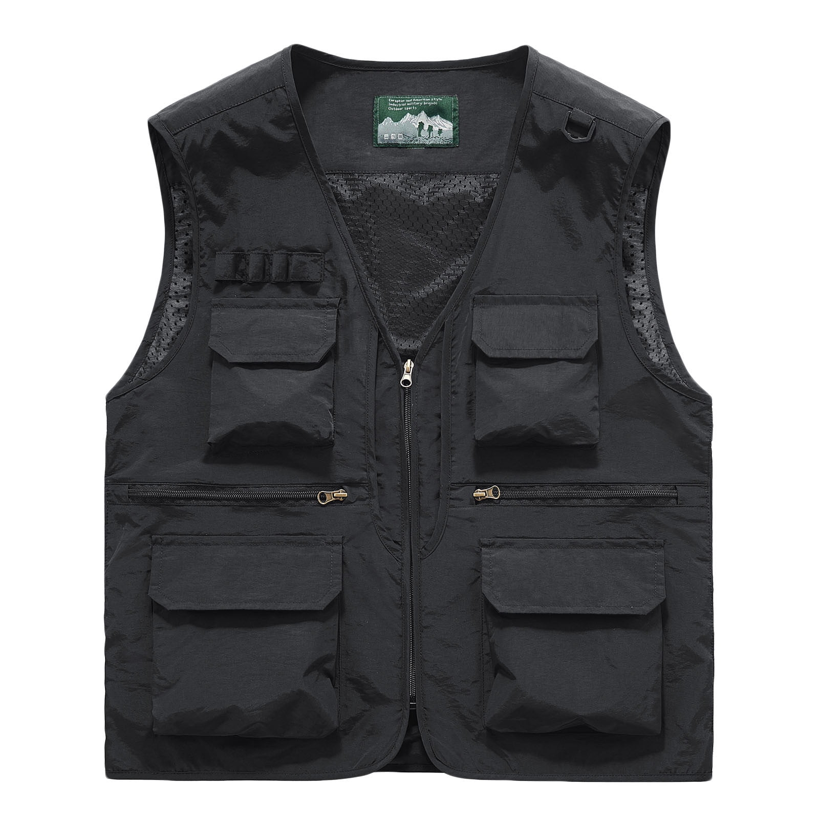 AnuYalue Mens Big and Tall Cargo Vest Lightweight Safari Travel Photo ...