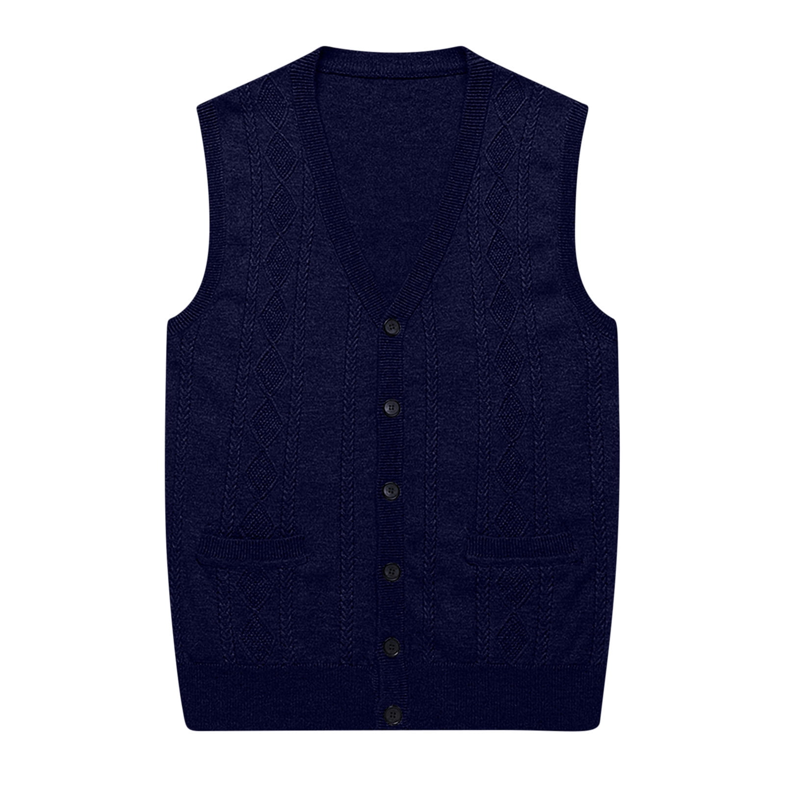 AnuYalue Mens Big and Tall Sweater Vest Lightweight Button Down Knit ...