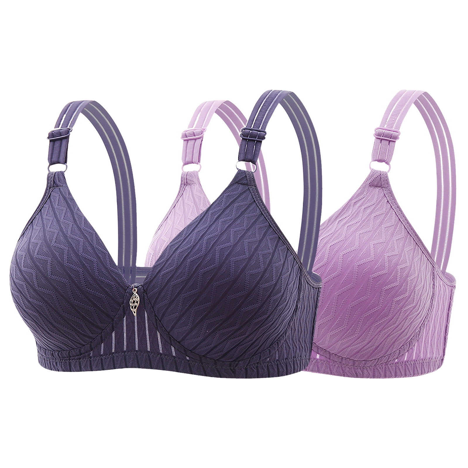 AnuYalue Plus Size Bras for Women, Wireless Seamless Lingerie Full ...