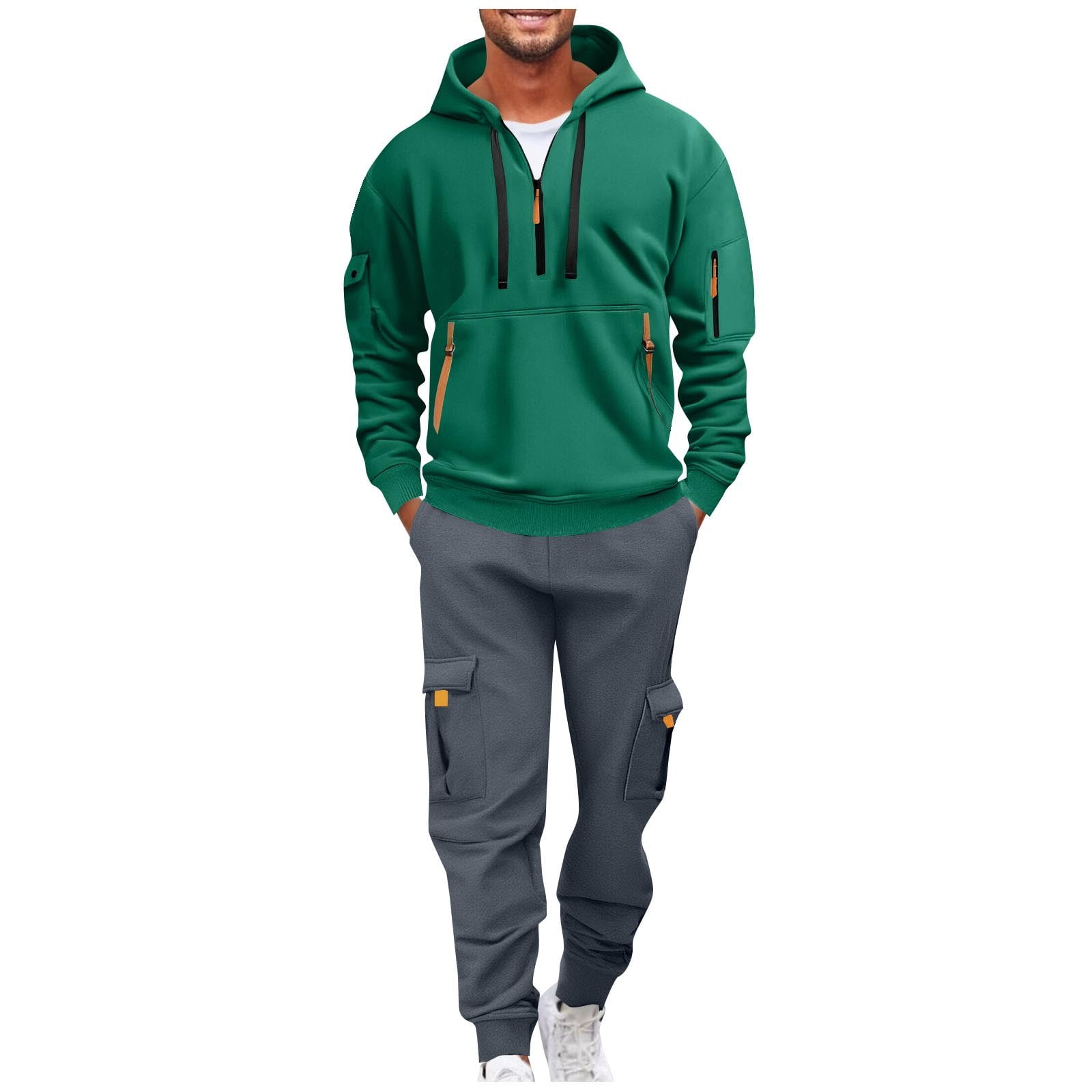 AnuYalue Track Suits Mens Sweatsuits 2 Piece Set Hoodie and Sweatpants ...