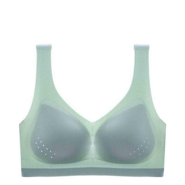AnuYalue Ultra-Thin Ice Silk Lifting Bra, Silk Seamless Cooling Bra for ...