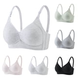 AnuYalue Wireless Bras for Women Comfortable Full Coverage Ribbed ...