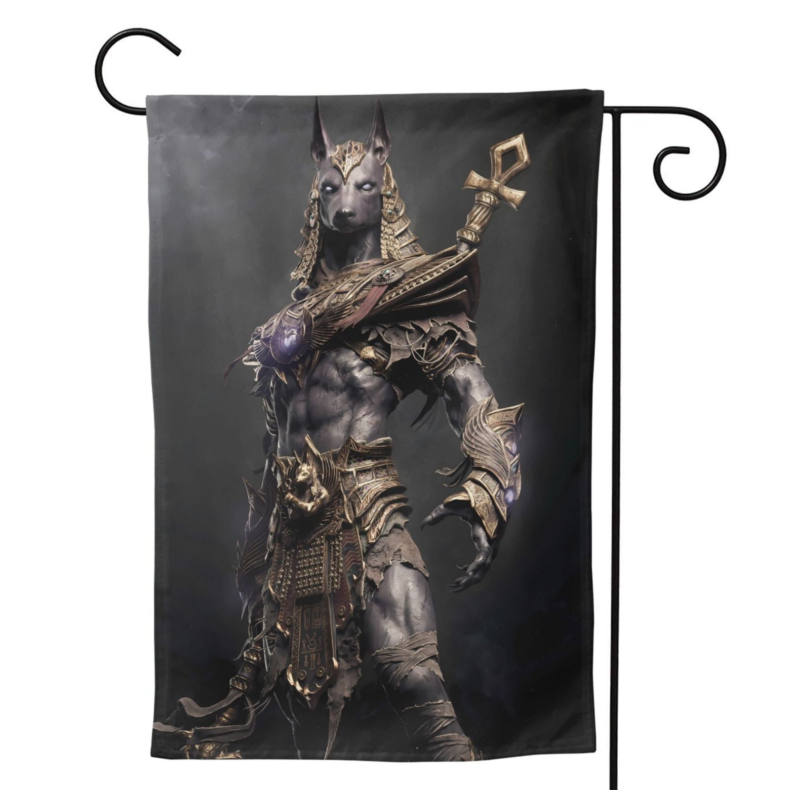 Anubis Ancient Egyptian Ankh Garden Flag 12.5"X18" Outdoor Indoor ...
