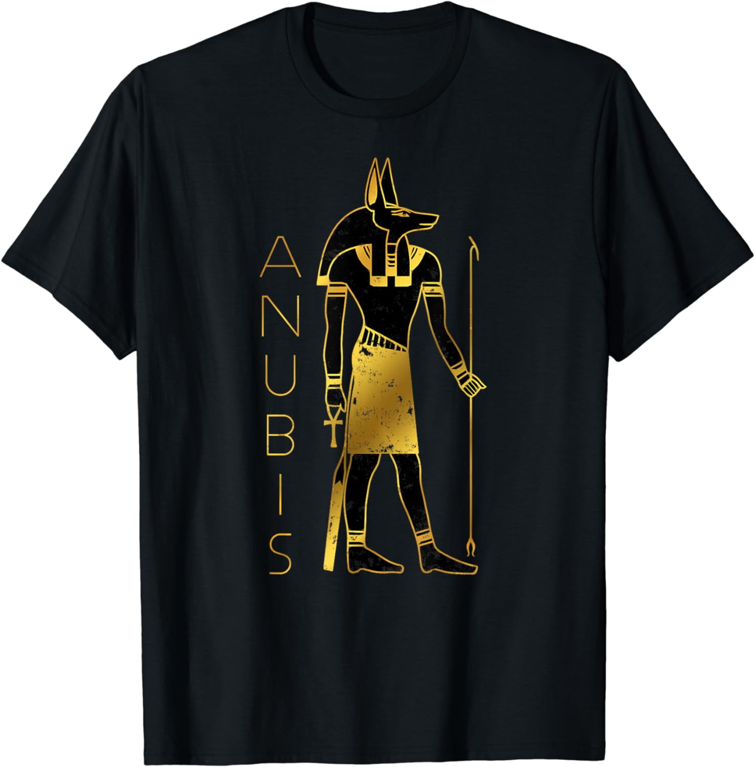 Anubis Black and Gold t shirt - Walmart.com