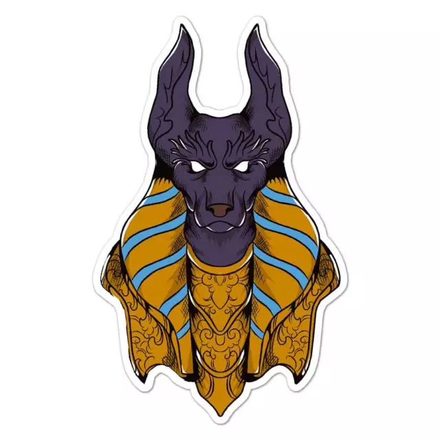 Anubis Egypt Nile Sticker Indoor Outdoor Phone Decal Water Bottle ...
