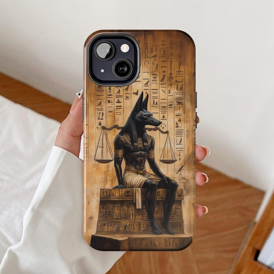 Anubis Egyptian God Ancient Egypt Weighing of the Heart Phone Case 11 ...
