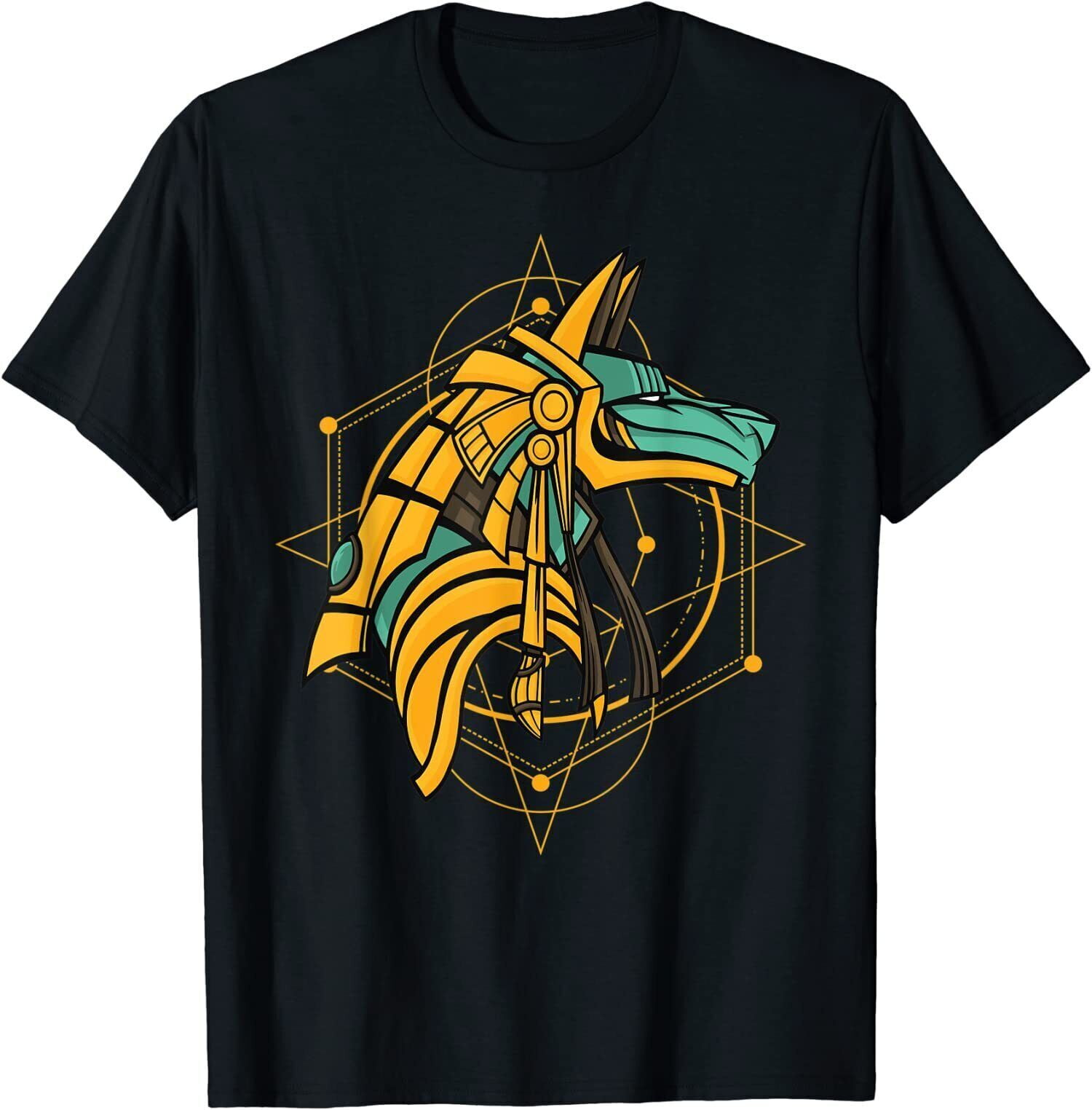 Anubis Egyptian God Illustration Steampunk Anubis T-Shirt - Walmart.com