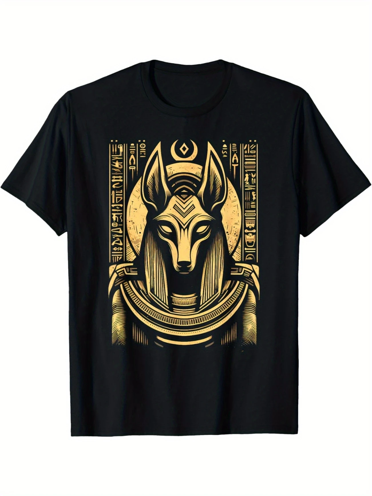 Anubis Egyptian God Men's T-Shirt – Black Cotton Ancient Egypt ...