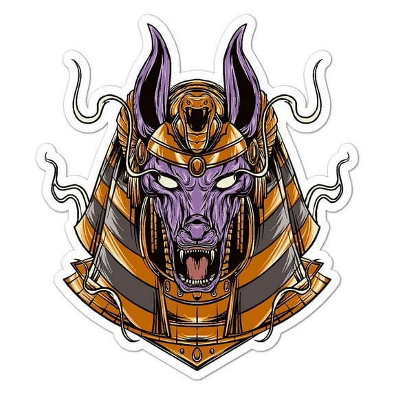 Anubis Egyptian God Sticker Indoor Outdoor Phone Decal Water Bottle ...